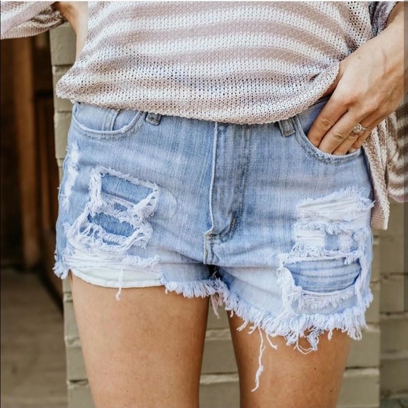 KanCan | Shorts | Ethel High Rise Distressed Shorts | Poshmark